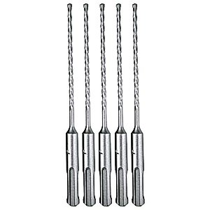 Makita 5 Pack - SDS-Plus 5/32” Drill Bits for SDS+ Rotary Hammers - 4" Deep Drilling Into Concrete & Masonry
