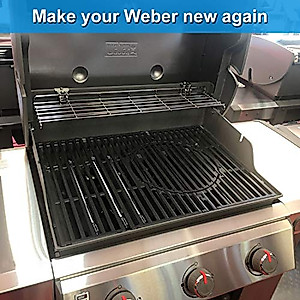 Burner Tube Kit Replacement for Weber with Front Control Knobs, 19 1/2" 304 Stainless Steel Burner Set Replace for Weber Genesis 310 E310 E320 EP310 Grill Parts 2011 to 2016 Model Years #62752
