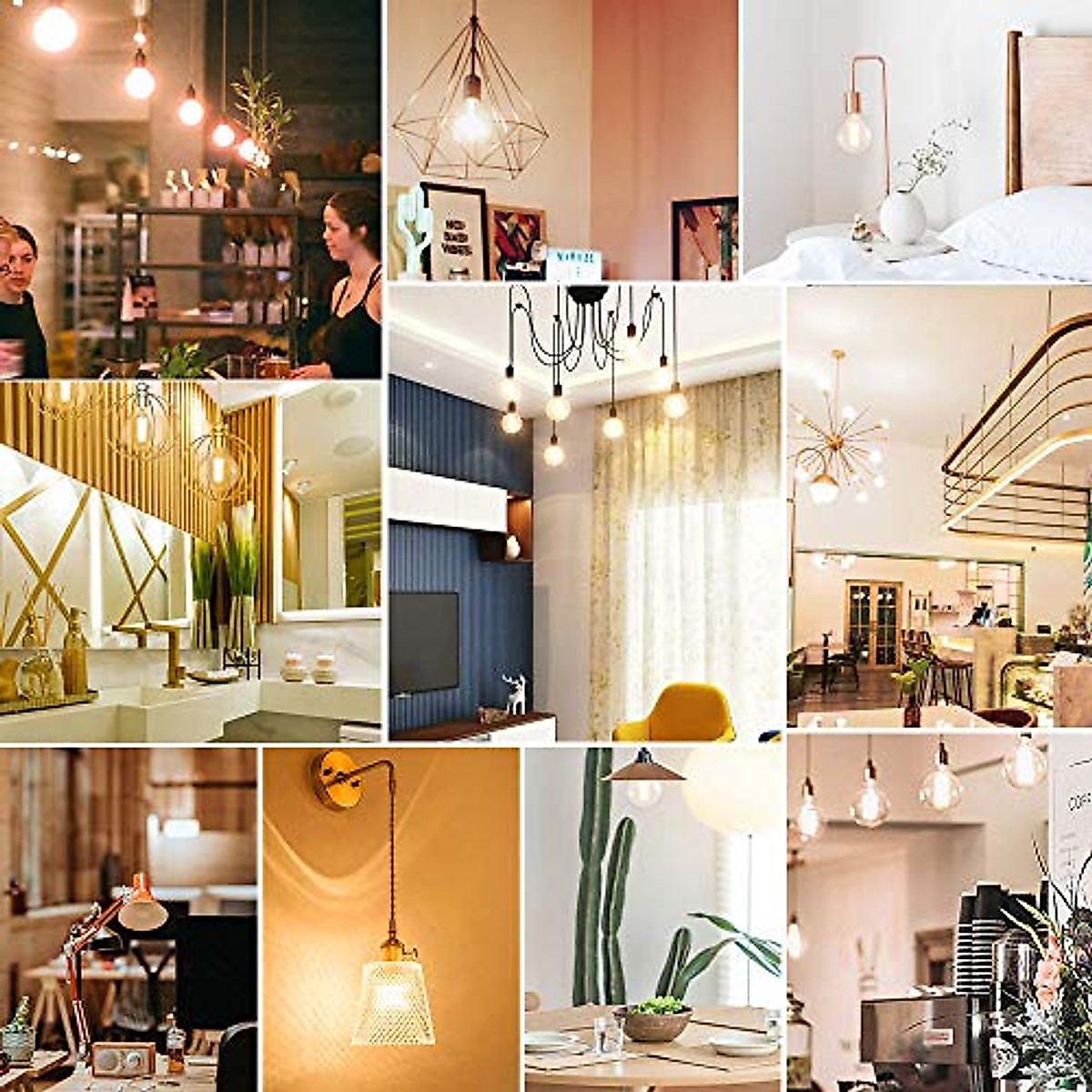 【Upgraded】 Dimmable G25 LED Globe Light Bulbs, Edison Light Bulbs 100W Equivalent, 1200 Lumens, 10W E26 Base Vanity Light Bulb with Warm White 2700K for Home Reading Room Bathroom Pendant, 4-Pack