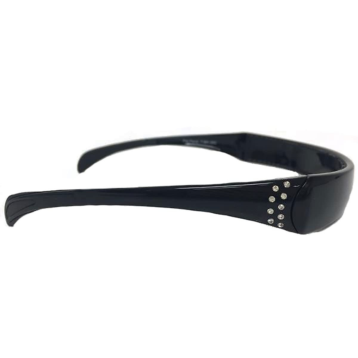 SqHair Hinged Headband fits like sunglasses providing lift and style without giving you a headache Band (Black-Crystals)