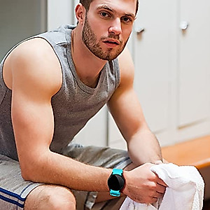 Maledan 10 Pack No Gap Bands Compatible with Samsung Galaxy Watch 5 Band/Galaxy Watch 4 Band/Galaxy Watch 6 Band, Galaxy Watch 5 Pro/Watch 6 Classic/4 Classic Band, 20mm Soft Silicone Strap Women Men