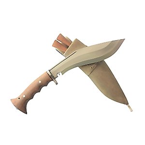 8 Inch Khukuri/Kukri Knife : Model - Iraqi Gripper Blocker, Handmade Machete, Bladed