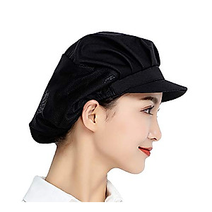 Jaspfct 4pcs Chef Hat Food Service Hairnets Kitchen Cooking Cap for Women HT001B4