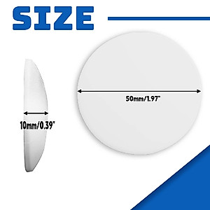 Zorfeter 6 Pcs Door Stoppers Wall Protector Round Silicone Wall Shield Cushion Self Adhesive Door Handle Bumper Silencer for Walls (White, Gray, Black)