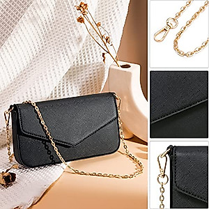 Bagsure Women Fashion Handbags, Handbags for Women, Tote Bag Shoulder Bag Top Handle Satchel Purse Set 4pcs (black)