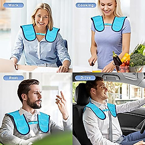 Permade Neck Ice Pack Wrap，Ice Pack for Neck and Shoulders Injuries Reusable, Neck Compression Wrap Large Gel Hot and Cold Therapy, Rotator Cuff Surgery Recovery, Neck Pain Relief