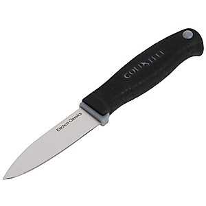 Cold Steel Paring Knife | Compact Lightweight Durable Cryo-Quenched German 4116 Stainless Steel Fixed Blade Knife with Ergonomic Kray-Ex Handle | Kitchen Classics Series