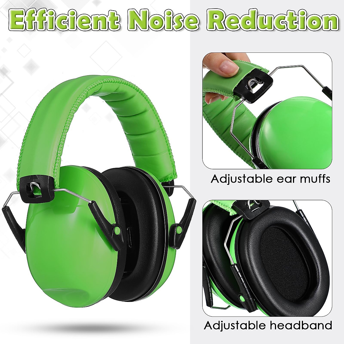 Xuhal 4 Pcs Kids Ear Protection Safety Earmuffs Hearing Protection Headphones for Noise Reduction Soundproof(Multicolor)