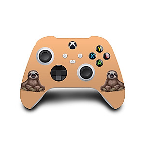 Head Case Designs Officially Licensed Animal Club International Sloth Faces Vinyl Sticker Gaming Skin Case Cover Compatible with Xbox Series S Console and Controller Bundle