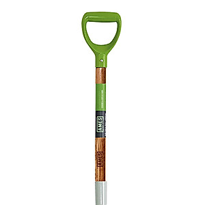 AMES 2682700 Poly Scoop with Hardwood Handle and D-Grip, 46-Inch