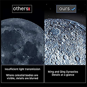 Astronomy Telescope for Kids Adults Beginners,50mm Aperture Astronomical Telescope Refractor Tripod Finder for Camping And Stargazing,Observe Moon and Planet in The Wild, Best Telescope Gift (Silver)