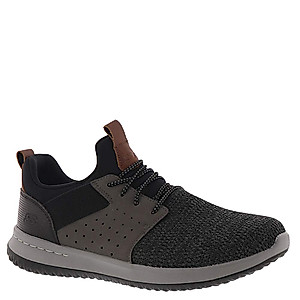 Skechers Men's Classic Fit-Delson-Camden Sneaker,black/Grey,10.5 M US
