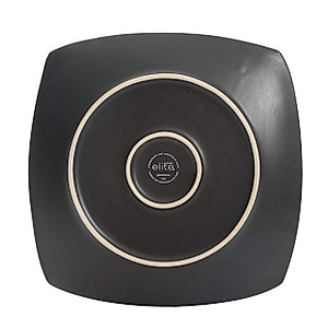 Gibson Soho Lounge Dinnerware set, Square, Blue