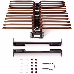 Nisorpa Pull Out Trousers Rack Double-Row 22 Arms Steel Pants Rack Closet Pull Out Pants Organizers Top Mounted Trousers Rack Space Saving for Cloakroom Wardrobe Bedroom, 23.4x18x5.7 Inch (Brown)