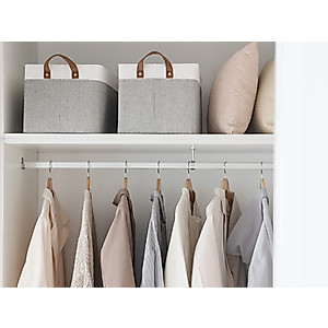 StorageWorks 3-Pack Foldable Trapezoid Storage Bins with 2-Pack Rectangle Closet Baskets