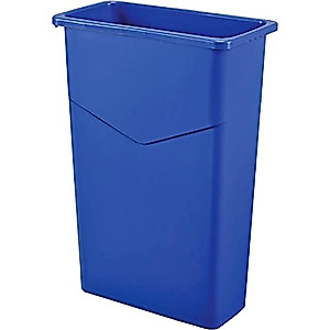 Global Industrial Triple Recycling Trash Container System, 23 Gallon Each