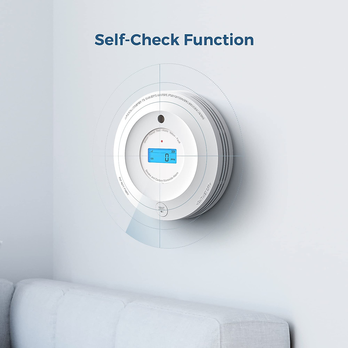 AEGISLINK Wi-Fi Combination Smoke and Carbon Monoxide Detector Compatible with TuyaSmart & Smart Life App, SC-WF240, 3 Pack
