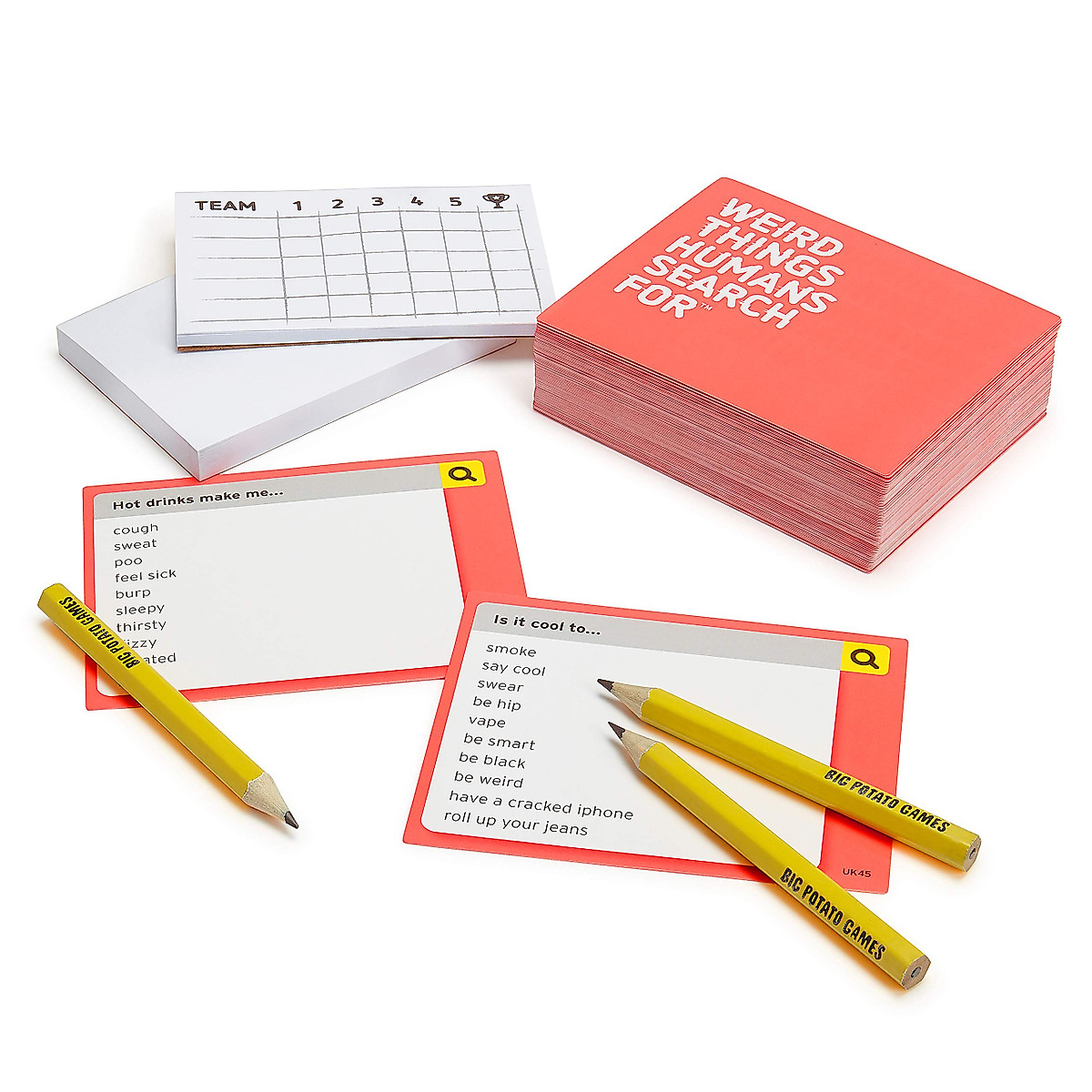 Weird Things Humans Search for, A Party Game About The Strange Side of The Internet, for Teens & Adults