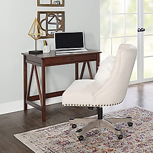 Linon Home Dcor Titian Laptop Desk, Antique Tobacco, 31.5" W x 24.02" D x 30" H