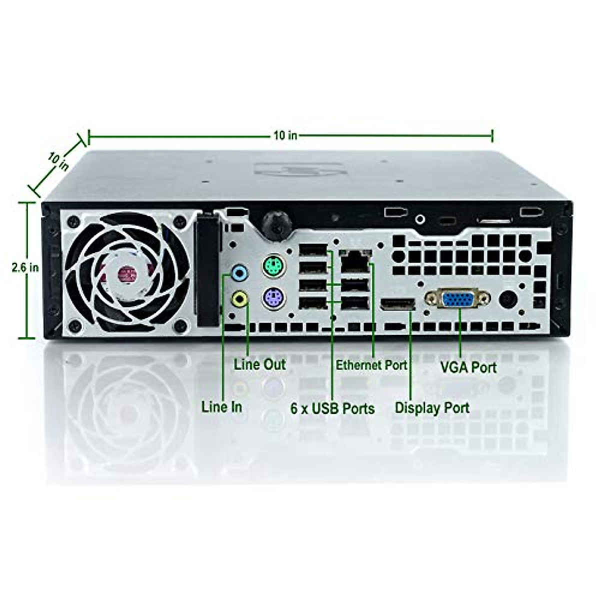 HP 8200 USFF Computer Desktop PC, Intel Core i5 3.1GHz Processor, 8GB Ram, 120GB Solid Drive, WiFi | Bluetooth, 1080p Webcam, Wireless Keyboard & Mouse, 19 Inch Monitor, Windows 10 (Renewed)
