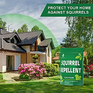 SUAVEC Squirrel Repellent, Chipmunk Repellents, Squirrel Deterrent for Garden, Keep Squirrel Away for Attic, Indoor Mint Squirrel Repellents for Plant, Repellent Squirrel for Bird Feeders-8 Pouches