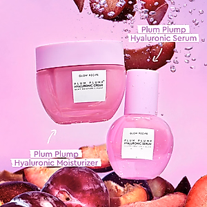 Glow Recipe Plum Plump Hyaluronic Acid Moisturizer Face Cream - Hydrating, Firming & Plumping Face Moisturizer for Dry Skin - Vegan Skin Care with Polyglutamic Peptides to Lock-In Moisture (20ml)