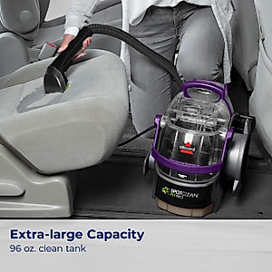 BISSELL SpotClean Pet Pro Portable Carpet Cleaner, 2458, Grapevine Purple, Black
