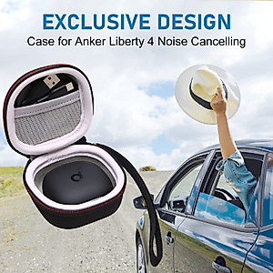 LTGEM EVA Hard Case for Soundcore by Anker Liberty 3 Pro Noise Cancelling Earbuds - Travel - Protective Carrying Storage Bag