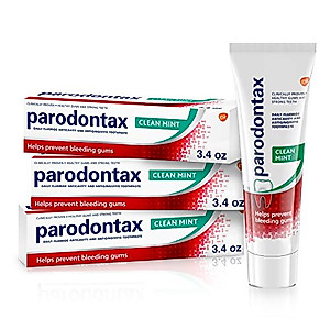 Parodontax Clean Mint Toothpaste For Gum Health, Helps Cavity Prevention, Anticavity And Antigingivitis - 3.4 Oz x 3