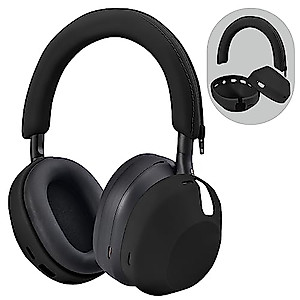 Silicone Case for Sony WH-1000XM5, Sony xm5 Wireless Headphones Protective case Cover,Black
