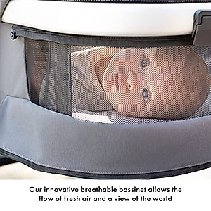 Joolz Day+ Stroller for Babies from Birth to Toddlers 6 Month+ (up to 50lbs) Complete Set: Cot & Seat (incl. Raincover) One-Hand Compact Fold - Reversible Parent Facing Stroller Seat - Gorgeous Grey