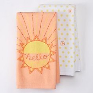 Celebrate Easter Together 2-Piece "Hello Sunshine" Kitchen Towel Set