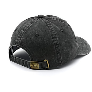 Waldeal Women's Embroidered Sunflowers Baseball Cap Adjustable Distressed Vintage Summer Dad Hat Black