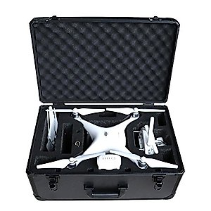 HUL Premium Aluminium Carrying Case for DJI Phantom 3 Standard / SE / Professional / Advanced / 4K / Phantom 4 / Phantom 4 Pro Drones