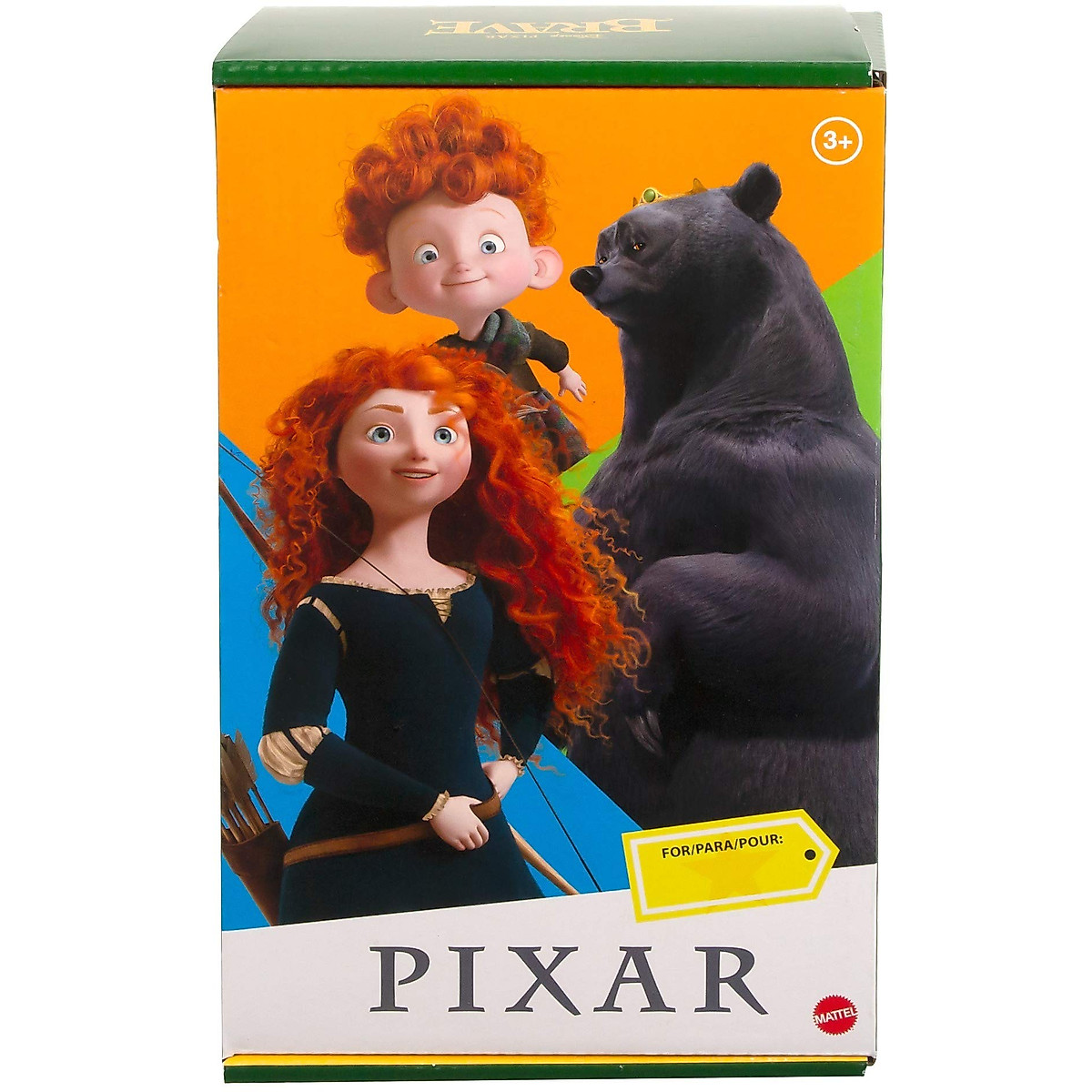 Mattel Disney Pixar Brave Merida Action Figure, Movie Character Toy 6.6-in Tall, Highly Posable in Authentic Costume with Archer Bow, for Ages 3 Years & Older