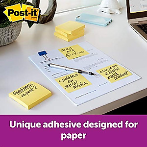 Post-it Notes, Canary, Recyclable 3 in x 3 in, Canary Yellow
