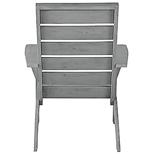 Riverbay Furniture Outdoor Chair with Cushion in Gray