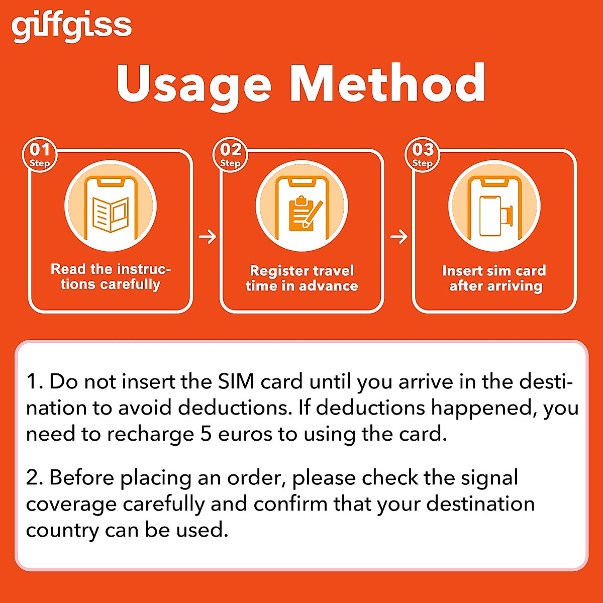 Orange Europe Prepaid SIM Card - 16GB Internet Data in 4G/LTE + 800 Mins Call in Europe, 100GB + 800 Mins Calls in Spain, Europe SIM Card for 28 Days, Supported Hotspot, Standard/Micro/Nano