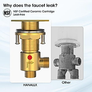 Deck Mount Roman Tub Faucet Set, Waterfall High Flow Brushed Nickel Bathtub Faucets, 12-15.7in Widespread, Deck Mount Tub Faucet with Valve, Brass 3 Holes Bath Tub Faucet Set, with 2 Handle