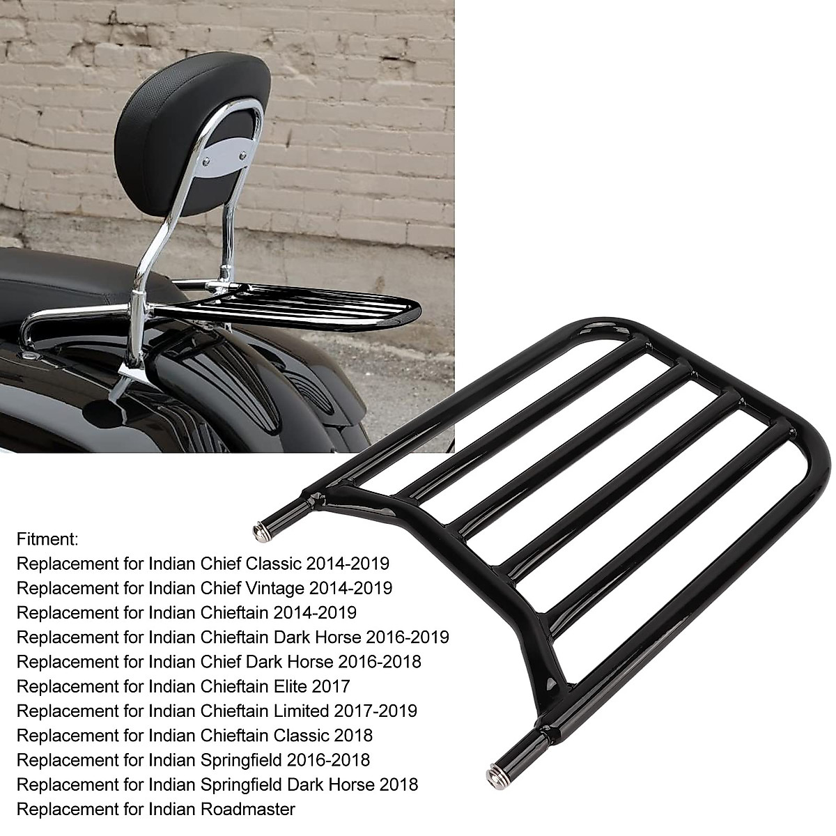 Luggage And Accessories Motorcycle Luggage Rack Rear Support Shelf Handrail Replacement For Indian Chief Classic 20142019