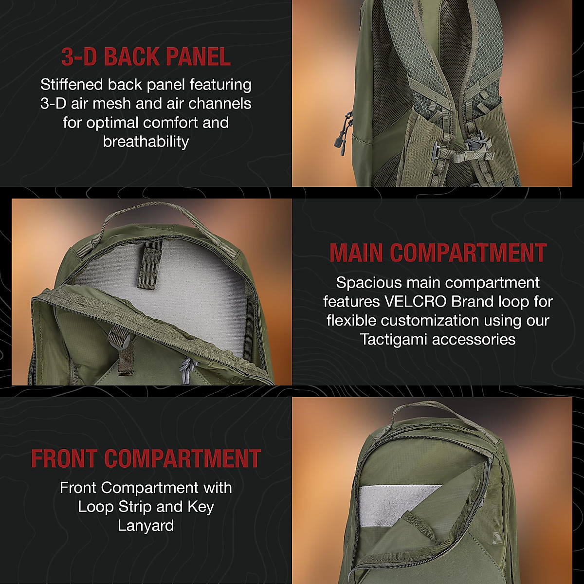 Vertx Long Walks Pack 15L Tactical Backpack Concealed Carry EDC Gear Bag for CCW, Travel, Work, Hiking, Outdoors, Royal Blue