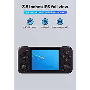 RG353M Metal Retro Game Handheld Game Console with Android 11 64bit Linux System 3.5’’ IPS Touch Screen Built-in 64G TF and Hall Joystick
