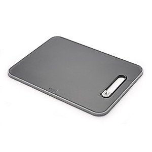Joseph Joseph Slice & Sharpen Cutting Board with Integrated Knife Sharpener, Large, Black