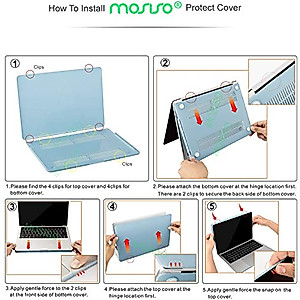 MOSISO Compatible with MacBook Pro 13 inch Case M2 2023, 2022, 2021-2016 A2338 M1 A2251 A2289 A2159 A1989 A1708 A1706, Plastic Hard Shell&Keyboard Cover&Screen Protector&Storage Bag, Deep Teal