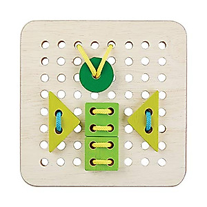 Amazon Basics Fine Motor Creative Lacing Board, 4-Pack