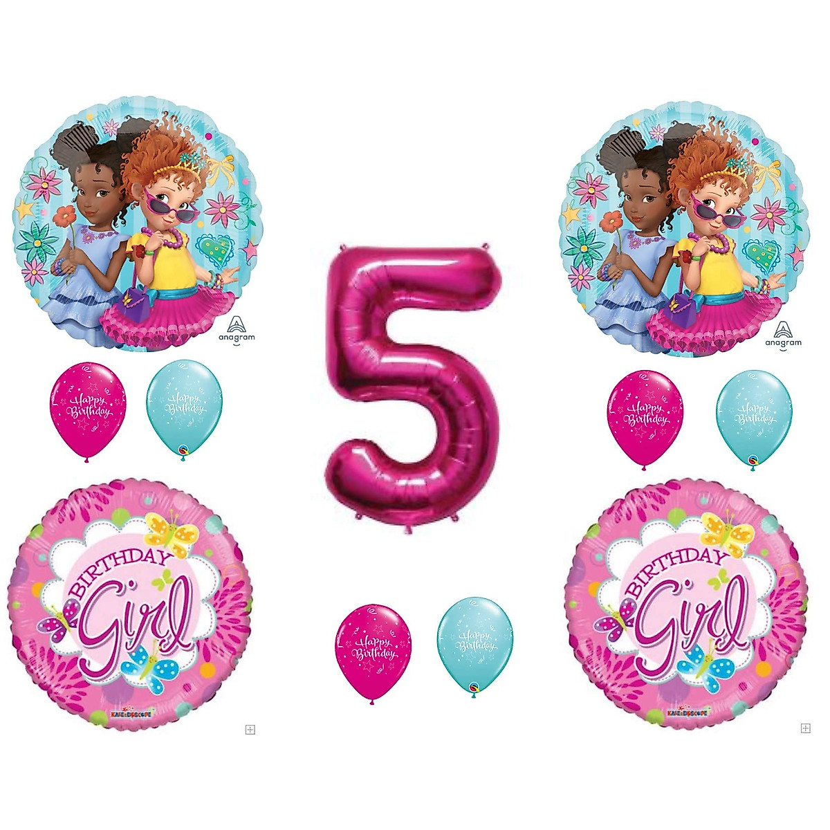 Fancy Nancy 5th Birthday Party Balloons Decoration Supplies Clancy