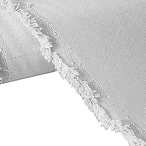 Mybecca Canvas Marine Fabric 600 Denier Indoor/Outdoor White 1 Yard1 Yard (36" x 56")(Cut Separate by Yard for Prime Orders)56" x 36" (3 ' x 4.7')