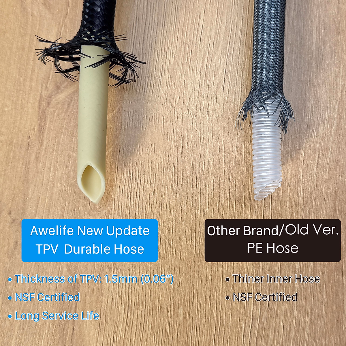 RP50390 RP44647 Hose Assembly for Delta Pull Down Pull Out Faucet with DST or Non-DST, Palo 470/472/474/476 Delta Faucet Replacement Hose Part RP62057 RP74608 RP32527, 59 inches Length