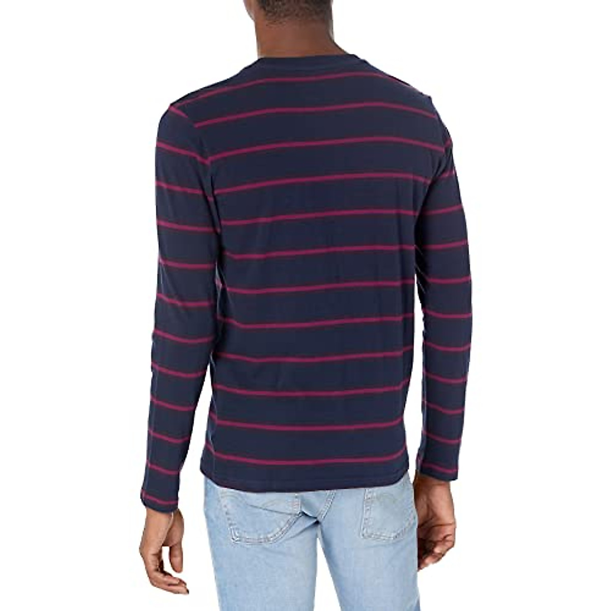 GAP Mens Everyday Soft Long Sleeve T-Shirt T Shirt, Tapestry Navy, Small US