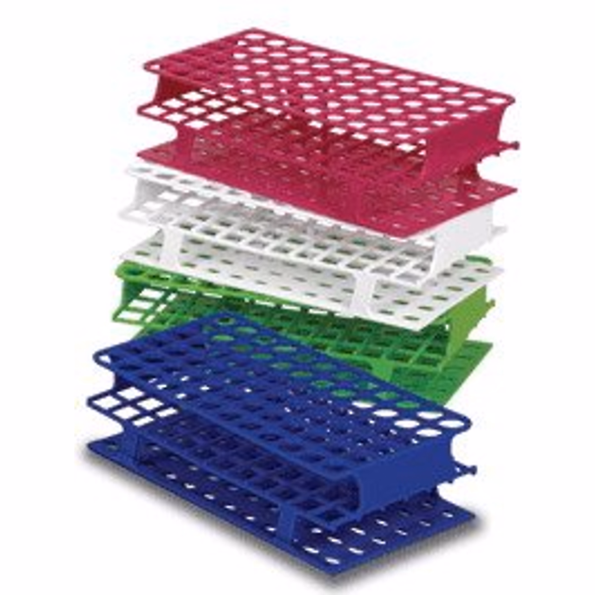 Full-Size Test Tube Racks 13mm 72 Place (Blue) [ 1 Ea.]